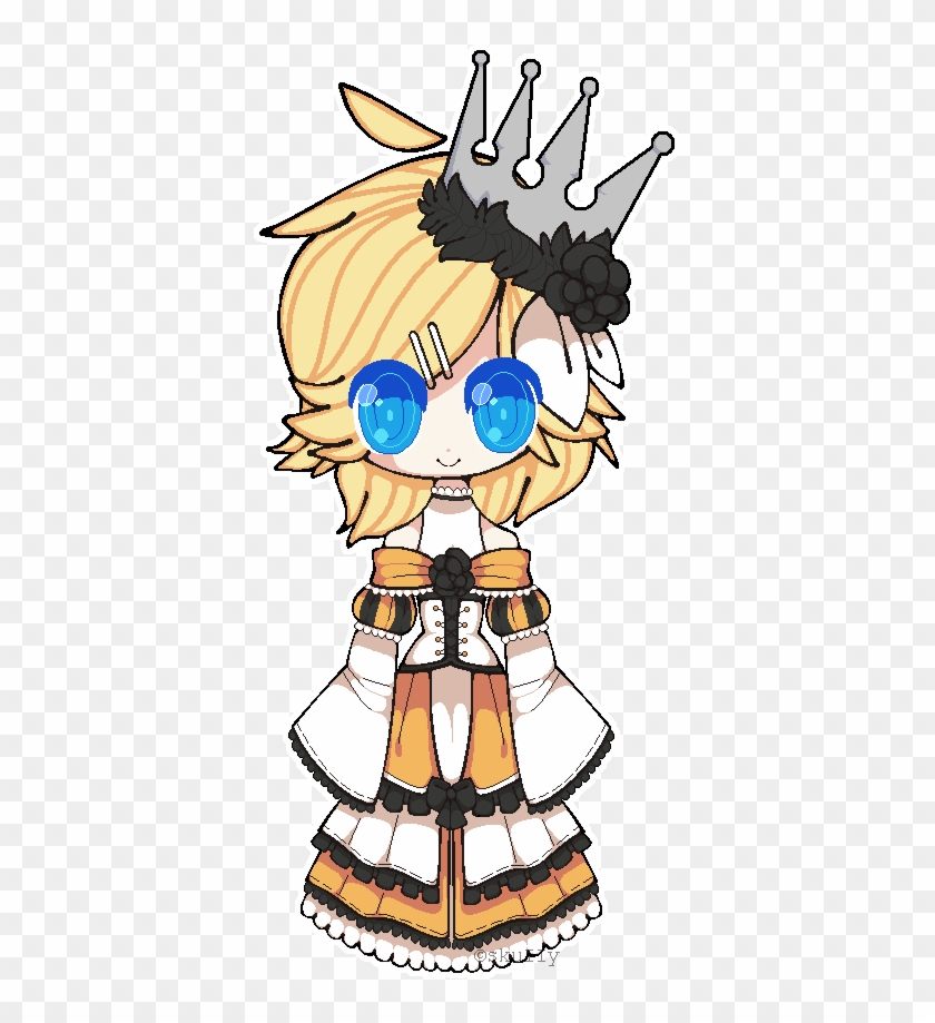 [fan Art] Queen Kagamine Rin By Skuiiy - Cartoon - Free Transparent PNG ...